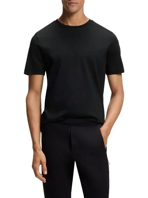 BOSS Spirit Solid Cotton T-shirt - Black
