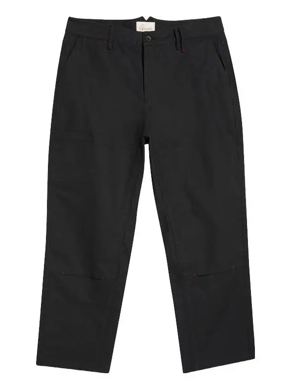 IMPERFECTS Courier Og Fit Cotton Canvas Chore Pants - Obsidian