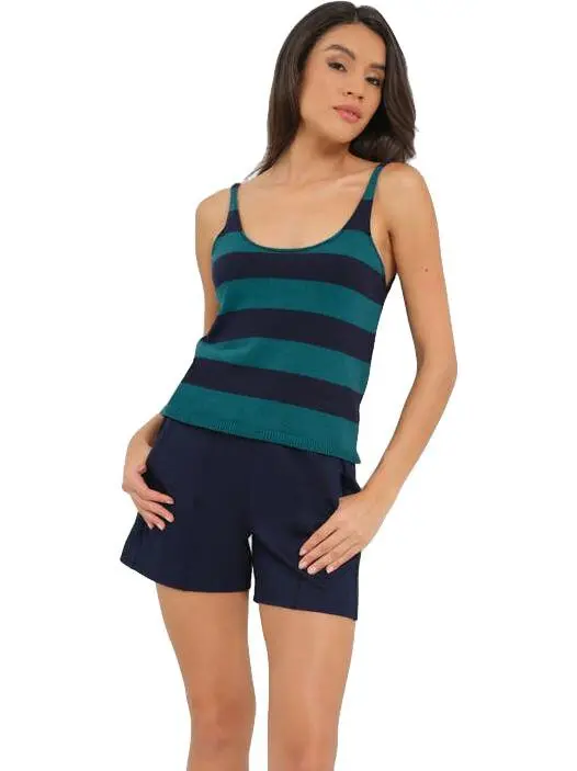 Anatomie Vivianne Ponte Pull-on Shorts - Navy