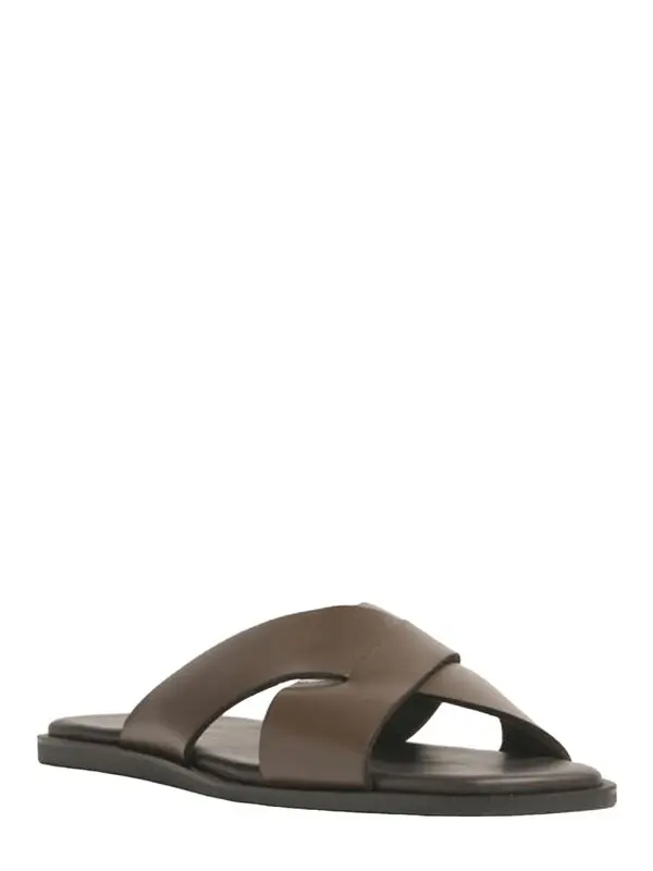 ANTHONY VEER Amalfi Slide Sandals - Java Brown
