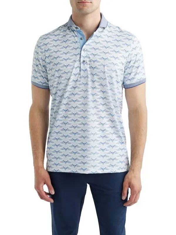 Greyson Silver Stilt Performance Polo - Arctic