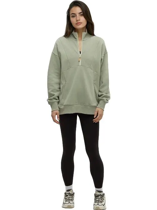TENTREE Finlayson 1/4 Zip Pullover - Light Moss