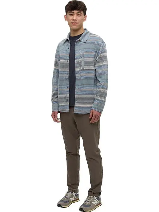 TENTREE Thompson Shacket - Graphite Multi Stripe