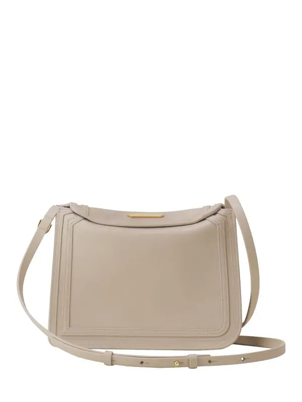 LANVIN Compagnon Small Leather Bag - Plaster