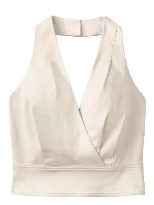 CARTOLINA Olive Halter Top - Ivory