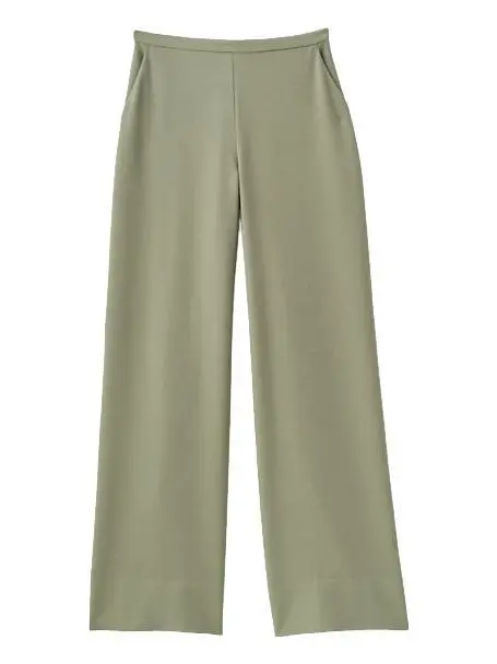 CARTOLINA Olivia Pebbled Crepe Pants - Moss