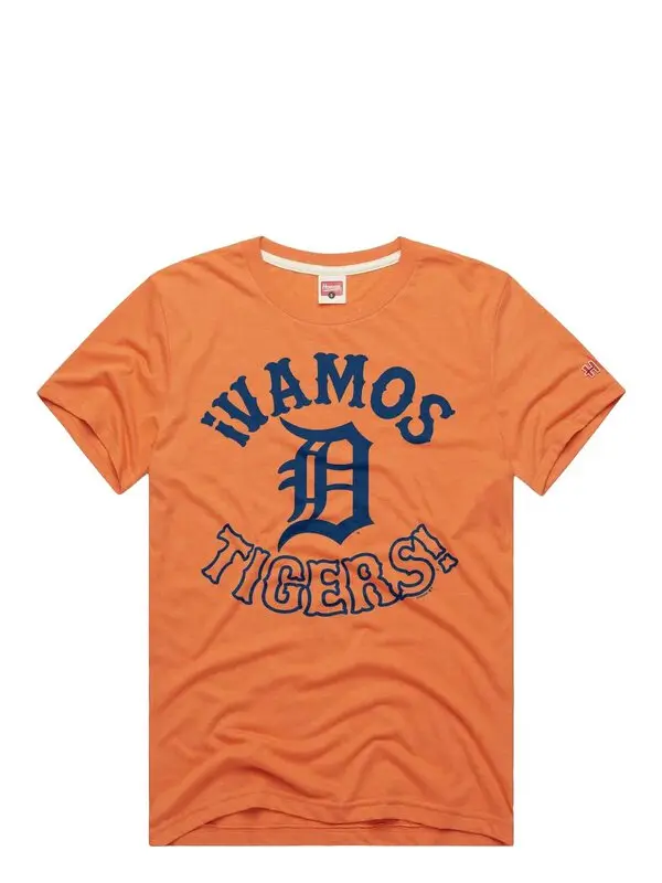HOMAGE Detroit Tigers Vamos Tri-blend T-shirt - Orange