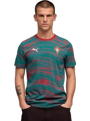 PUMA Green Portugal National Team Aop Ftblculture T-shirt - Red