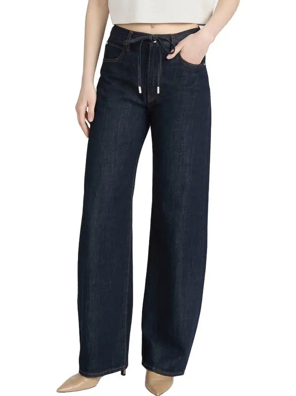 FRAME Drawstring Bow Jeans - Rinse