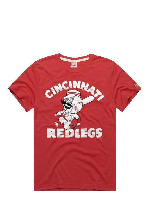 HOMAGE Cincinnati S Tri-blend Hyperlocal T-shirt - Red