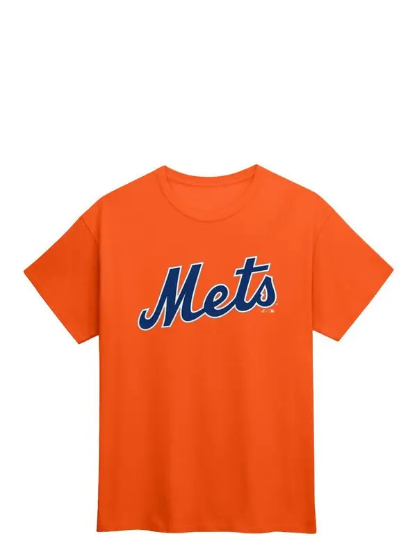 LOGO ATHLETIC New York Mets Wordmark T-shirt - Orange