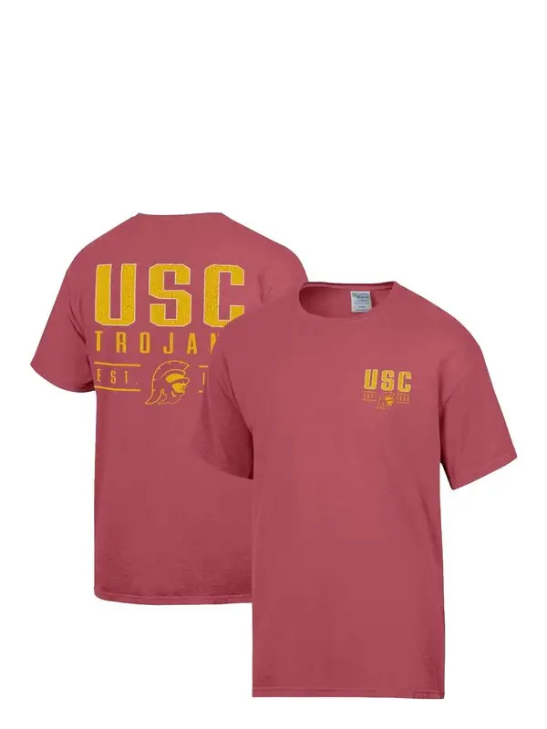 COMFORTWASH Usc Trojans Big Name T-shirt - Cardinal