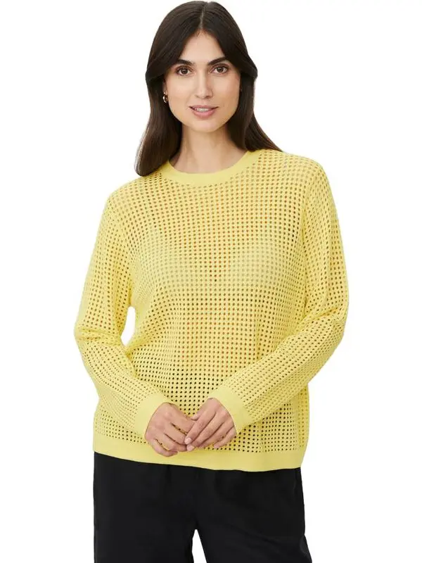 MASAI COPENHAGEN Open Knit Sweater - Lemonade