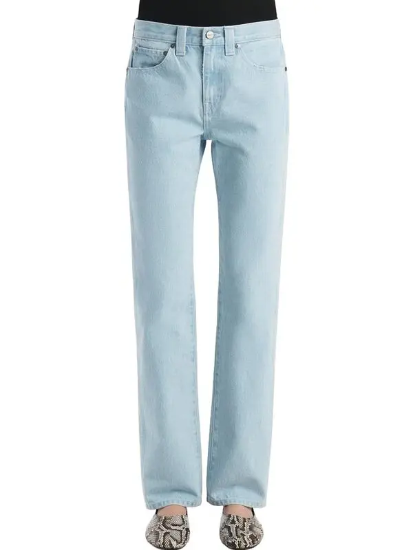 Khaite Farley Straight Leg Jeans - Seneca