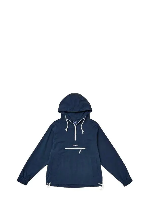 SUGARLOAF SOCIAL CLUB Cotton Blend Anorak - Navy