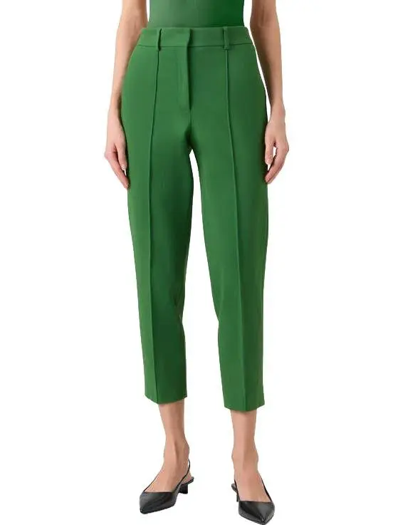 Akris High Waist Signature Jersey Pants - Green
