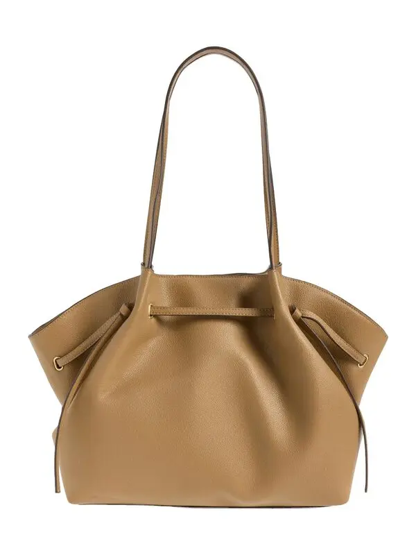 Mango Romina Faux Leather Shoulder Bag - Medium Brown