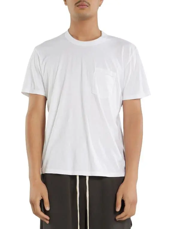 LES TIEN Classic Pocket T-shirt - White
