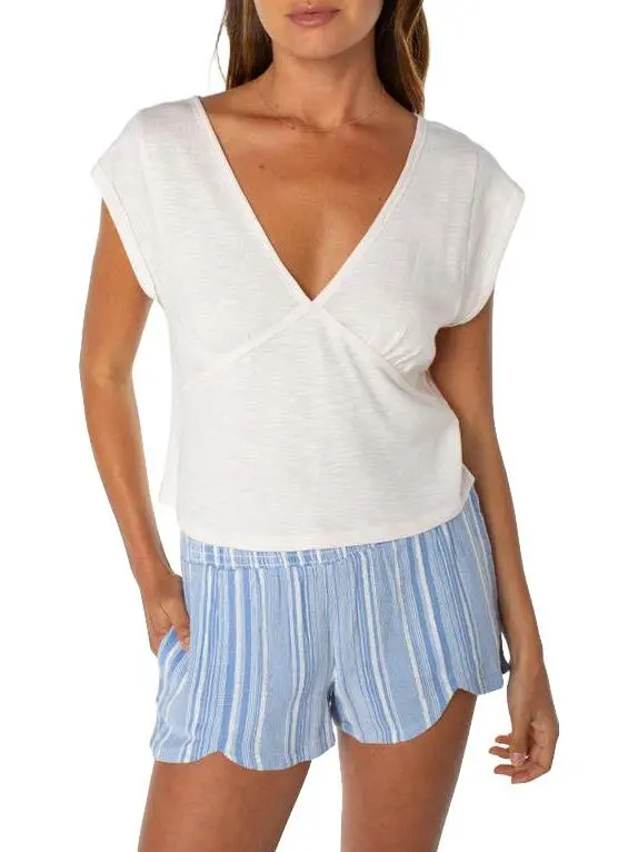 Roxy Sea Drift Cap Sleeve Top - Dew