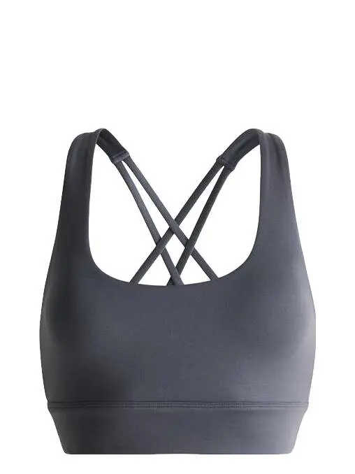 H&m Support Sports Bra With Softmove - Gray
