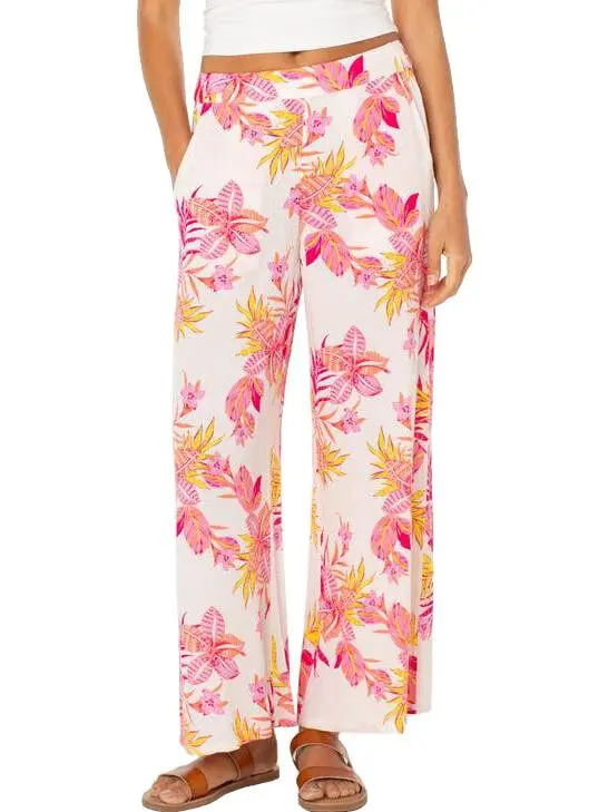 Roxy Midnight Avenue Floral Wide Leg Pants - Dew