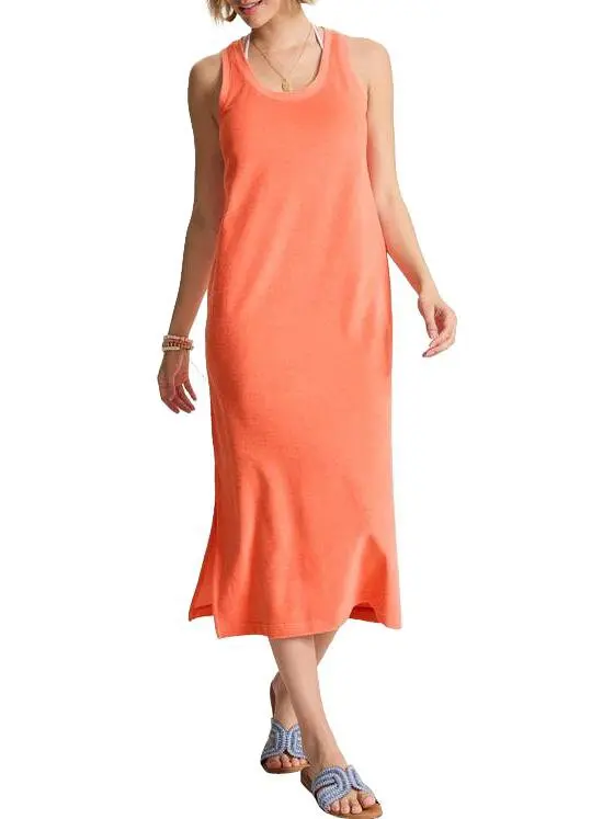Tommy Bahama Suncoast Loop Terry Midi Dress - Ember Red