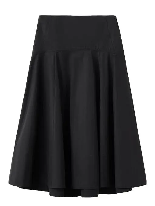 Mango A-line Maxi Skirt - Black