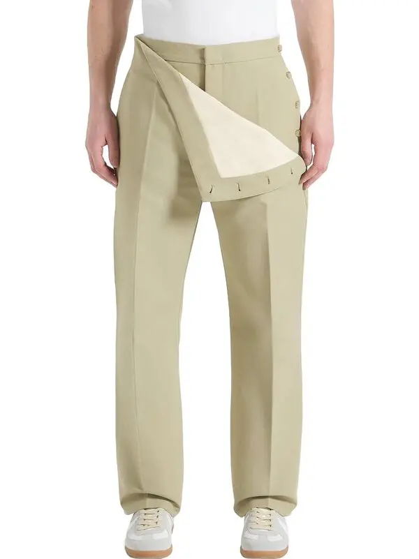 Manière De Voir Maniere De Voir Foldover Front Trousers - Sage