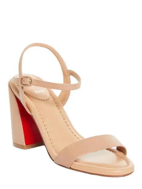 CHRISTIAN LOUBOUTIN Miss Jane Sandal - Blush/blush