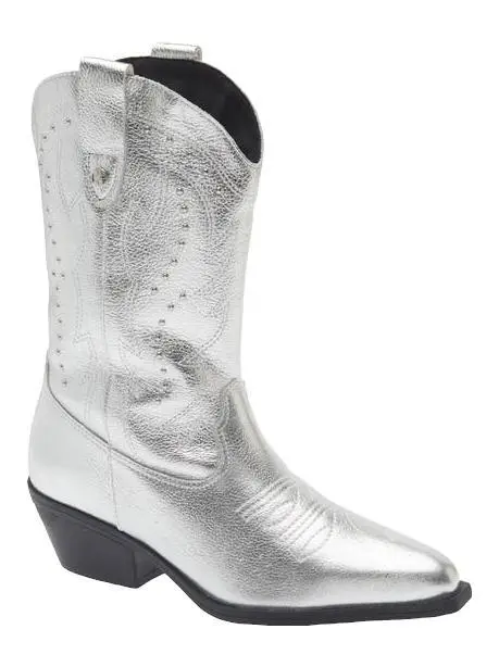 BOTTERO Metallic Western Boots - Prata
