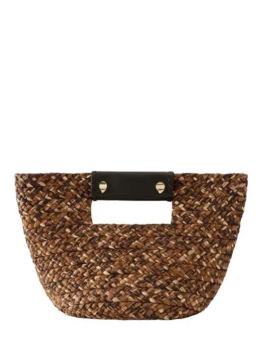 Helen Kaminski Mini Remi Braided Raffia Tote - Nutshell Multi