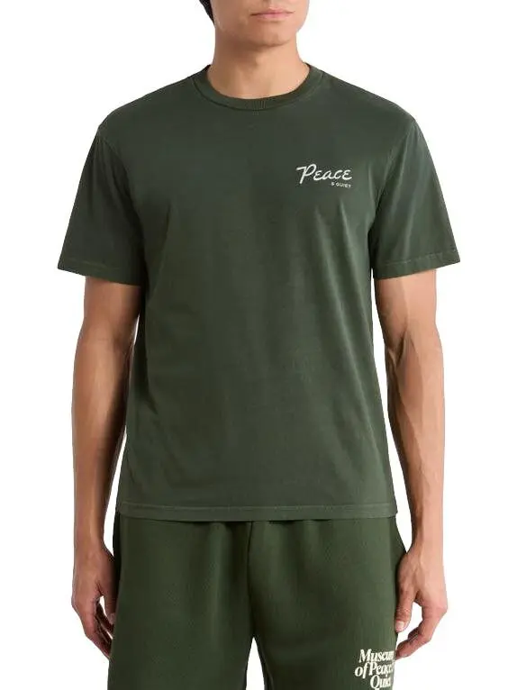 MUSEUM OF PEACE & QUIET Diner Graphic T-shirt - Forest