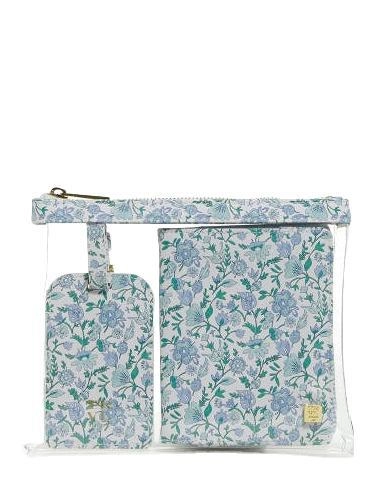 TRVL DESIGN Hamptons Floral Travel Set - Blue