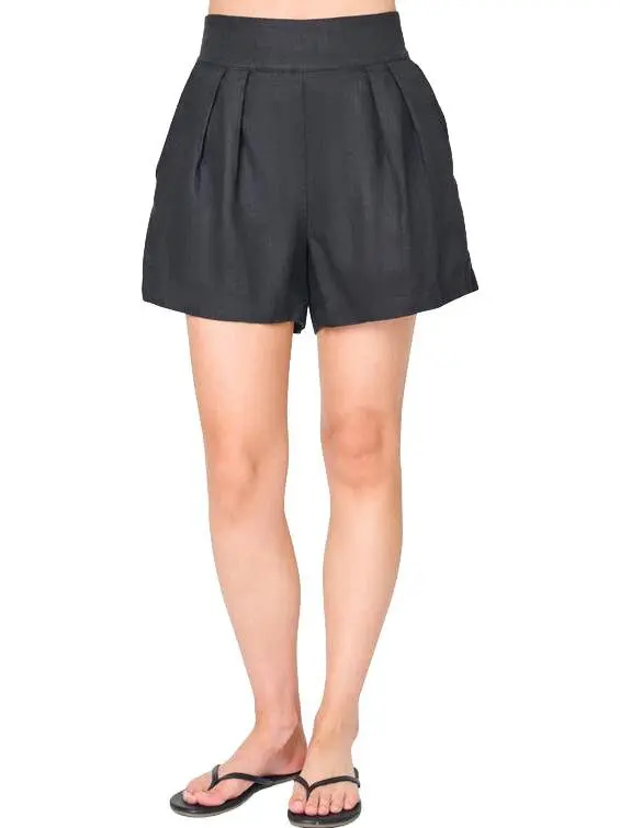 GIBSONLOOK Easy Everyday Cotton Shorts - Black