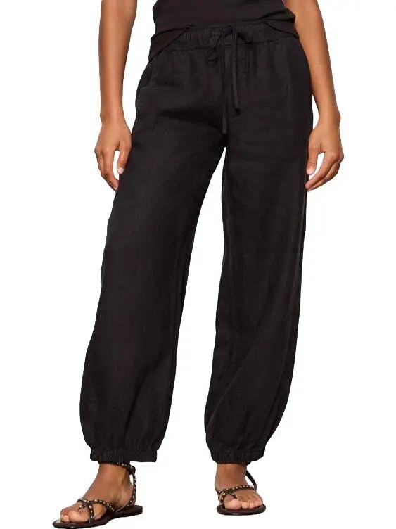 Sanctuary Melody Linen Balloon Pants - Black