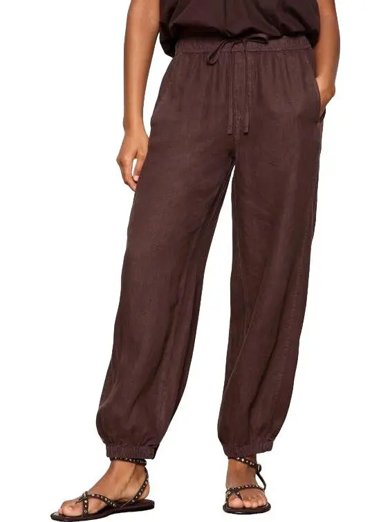 Sanctuary Melody Linen Balloon Pants - Rich Soil