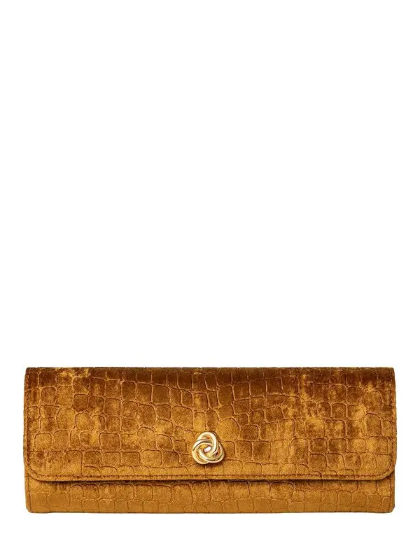 MICHELLE WILHITE Mini Robbie Clutch - Bronze