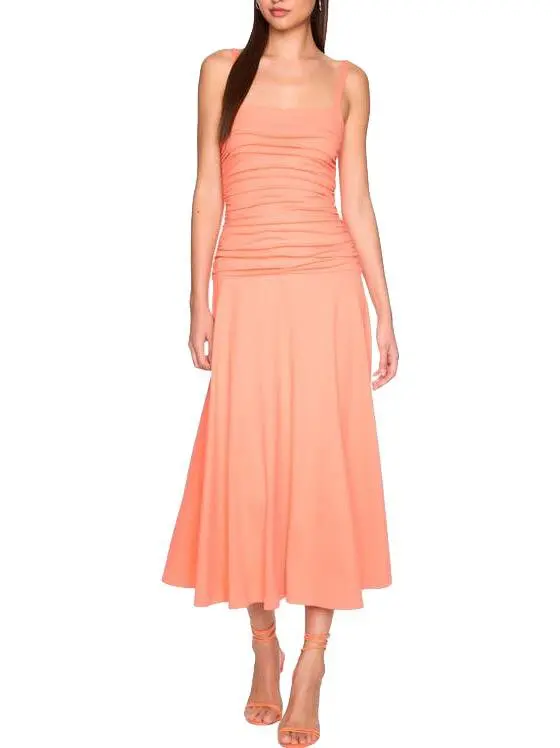 Susana Monaco Ruched Sleeveless Maxi Dress - Extra