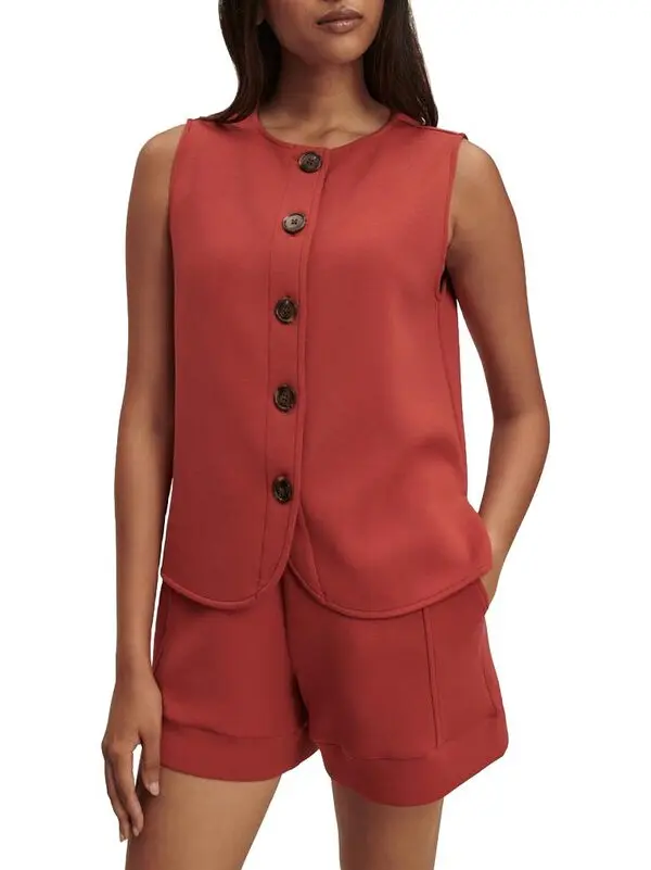 Varley Josie Button-through Tank - Bossa Nova