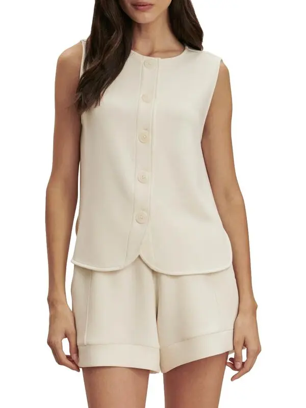 Varley Josie Button-through Tank - Pristine