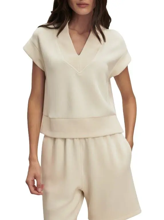 Varley Gracee V-neck Performance Tank With Cap Sleeves - Pristine