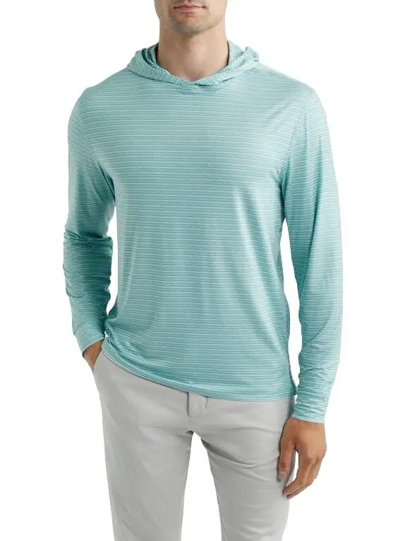 Johnnie-o Talon Stripe Upf 50+ Hoodie - Sublime