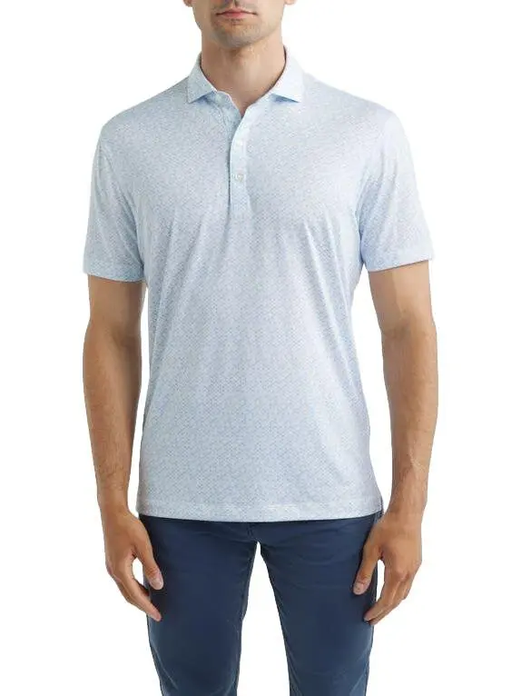 Johnnie-o Pip Floral Performance Jersey Polo - Maliblu