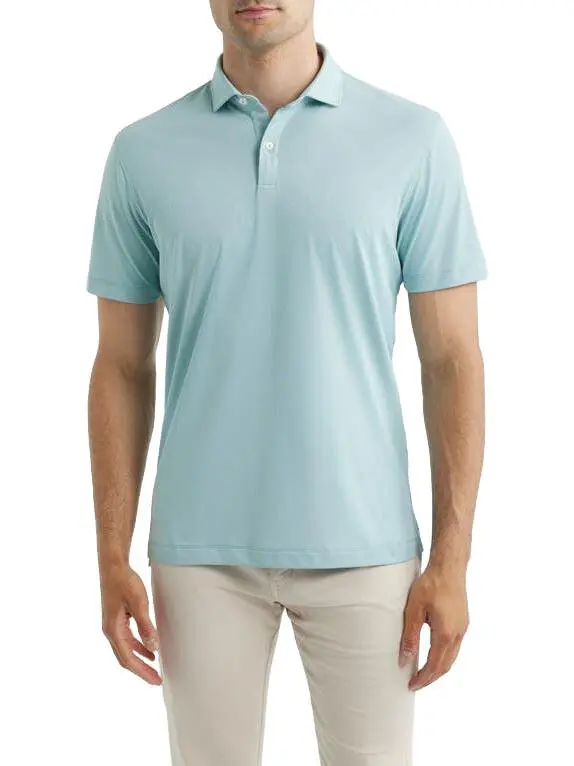 Johnnie-o Solid Mesh Performance Jersey Polo - Sublime
