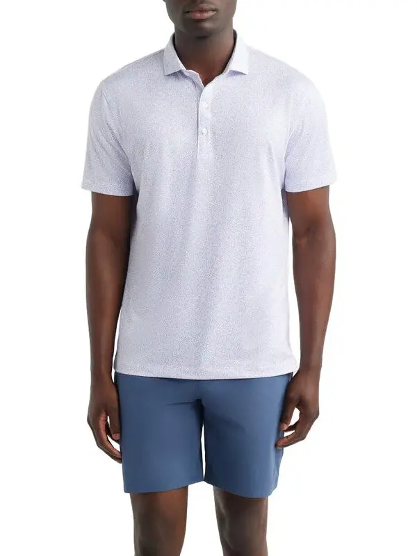 Johnnie-o Autumn Neat Performance Jersey Polo - Maliblu