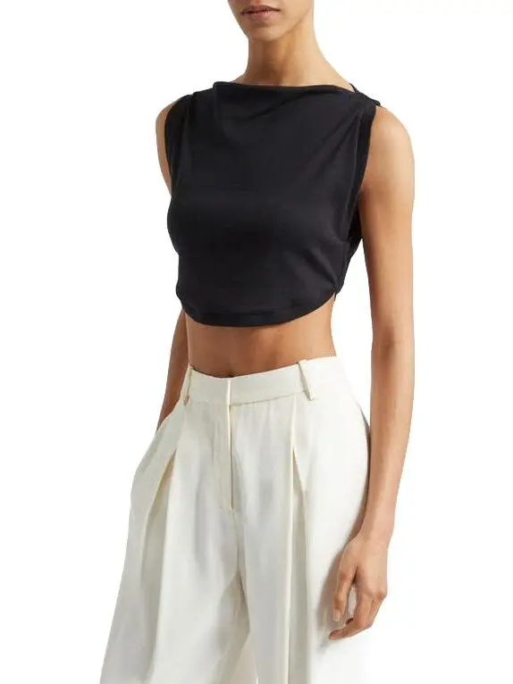 A.L.C. Mae Crop Tank - Black