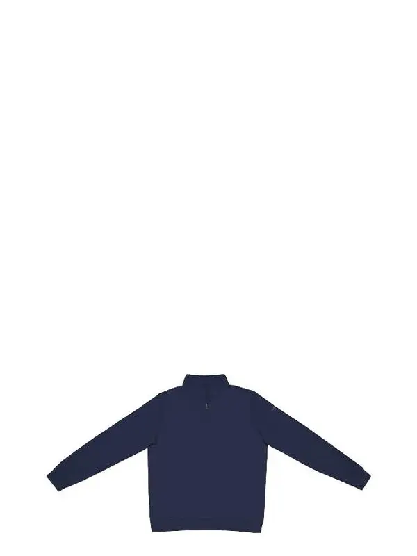 CASTLE GOLF Performance Quarter Zip Pullover - Navy