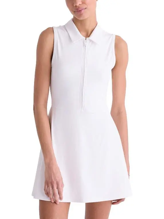 Vineyard Vines Sleeveless Cotton Polo Mini Dress - White Cap