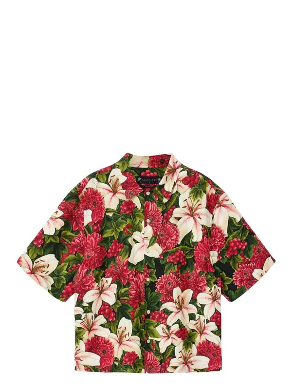 ALLSAINTS Floral Hokkaido Shirt - Red