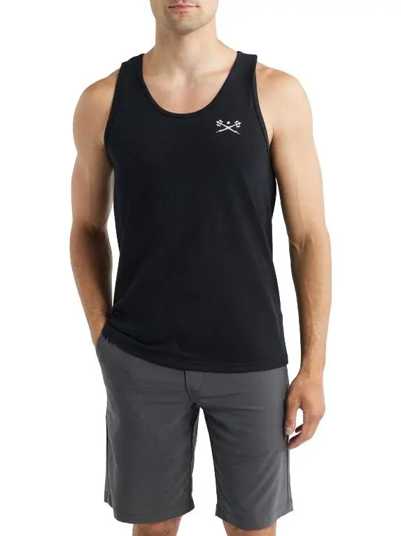DARK SEAS Cotton Tank Top - Black